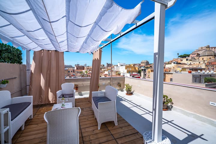 Panoramic House | Terrace | Marina - Cagliari