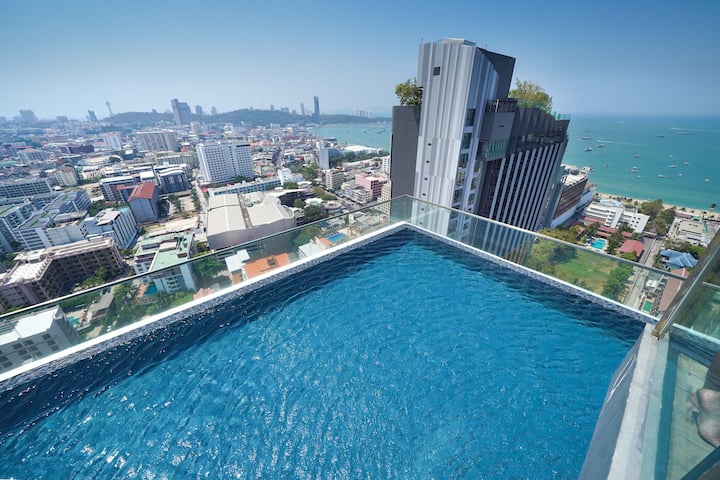 Cozy Apt With Sea View,infinity Pool&fitness @Base - Pattaya City