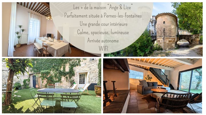 Maison " Ange & Lice " Climatisée - Pernes-les-Fontaines