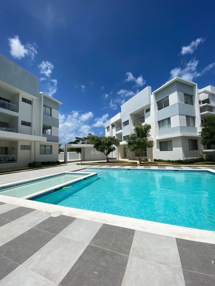 Encantador Apartamento W/piscina Y Playa Privada - Punta Cana
