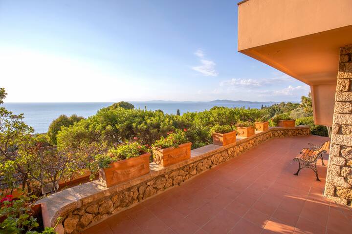 Appartement Vietri à Villa Sveva, Vue Sur La Mer - Monte Argentario
