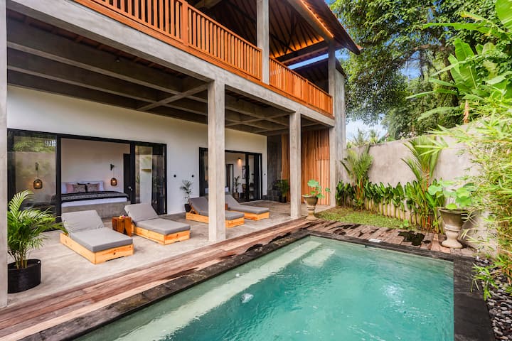 Luxury Pool Villa On Two Floors - 12 Min 2 Ubud - Bali