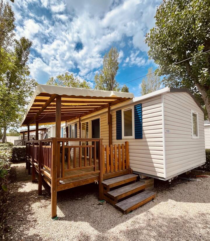 Mobilhome Bungalow 6/8p Vias Plage France Camp 4* - Vias
