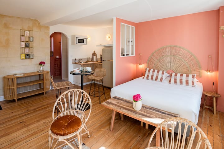 Argan. Grand Studio. Lumineux. Lit Queen Size - Caen