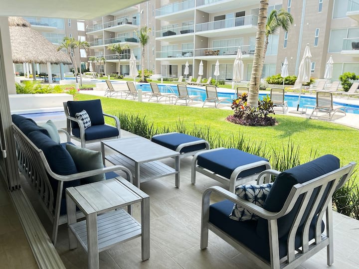 Beautiful Ground-floor Aparment Jacuzzi & Giant Tv - Acapulco