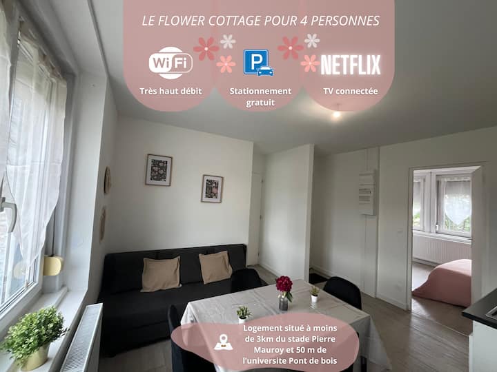 Gite Le Flowers Cottage 30m² 4 Personnes - Roubaix