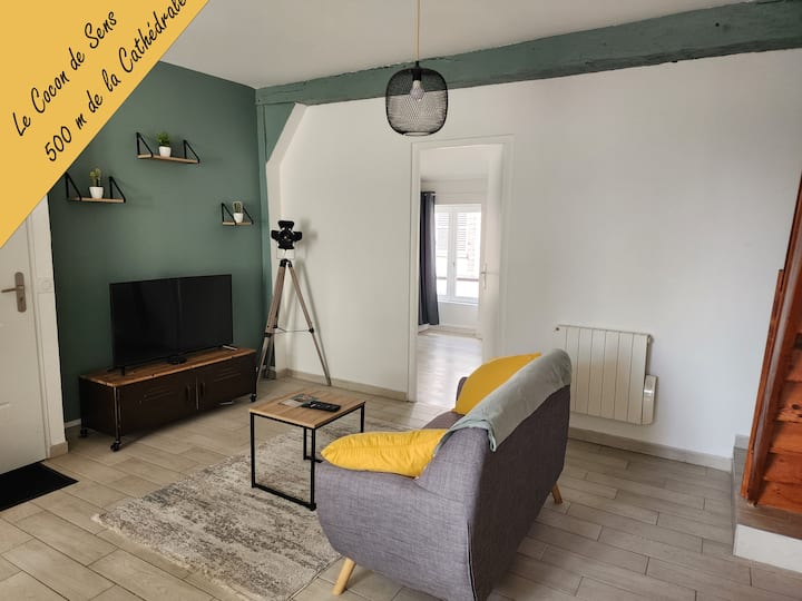 Le Cocon De Sens - T3 Lumineux - 500m Cathédrale - Sens