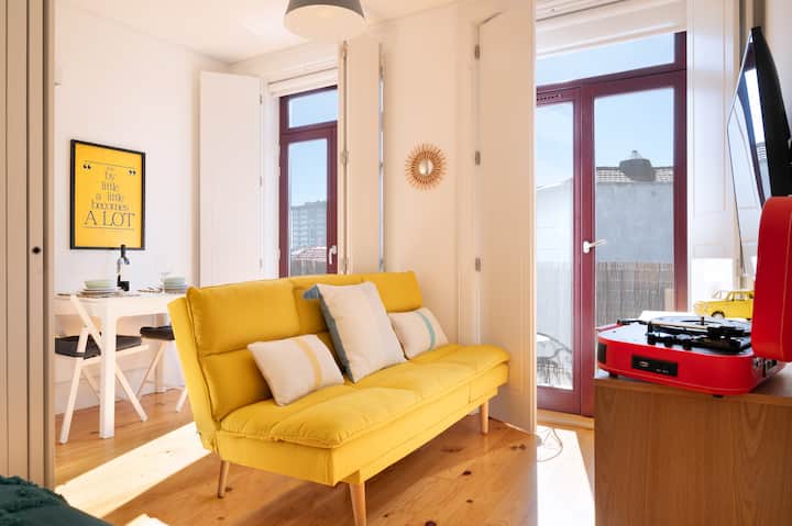 *Lighty Santa Catarina Studio* Balcony/dishwasher - Porto
