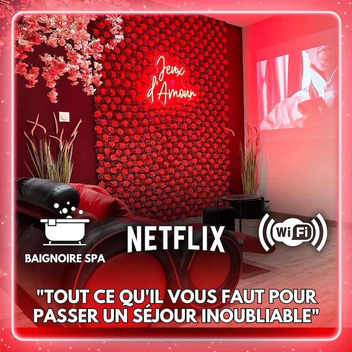 Love Room Jeux D’amour - Jaccuzzi - 55 M2 - Saint-Dié-des-Vosges