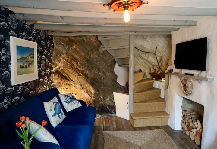 Cliff Face In Living Room! Beach 1 Min. Looe - Polperro