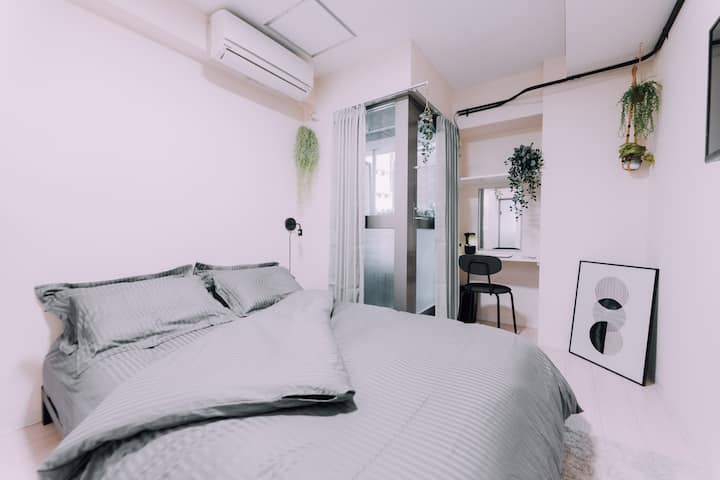 Loft Minimaliste 9 :Studio Compact Namba & Gym24/7 - Osaka