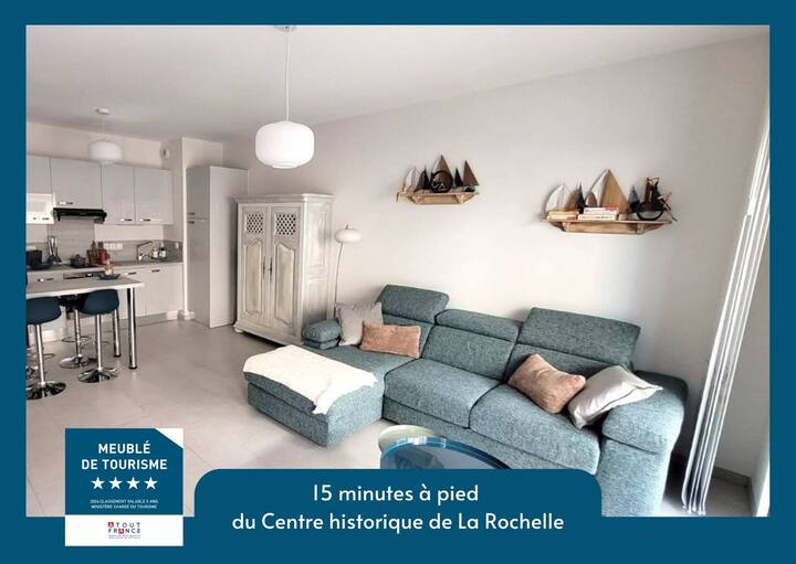 La Rochellet2 Wifi, Parking Sécurisé, Terrasse - La Rochelle