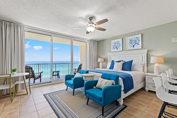 Beachfront-majestic*studio+bunk-sleeps4-pools-spa - Shipwreck Island Waterpark, Panama City Beach