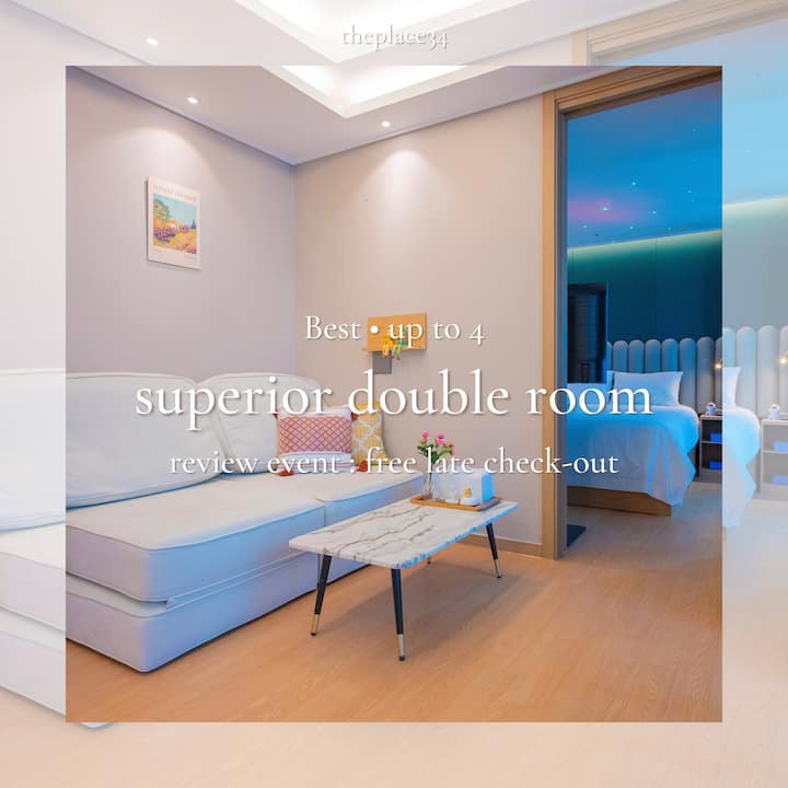 리뷰이벤트 • 3beds 슈페리어 더블룸 최대 4인 | 해운대역 3분 (07) - Busan