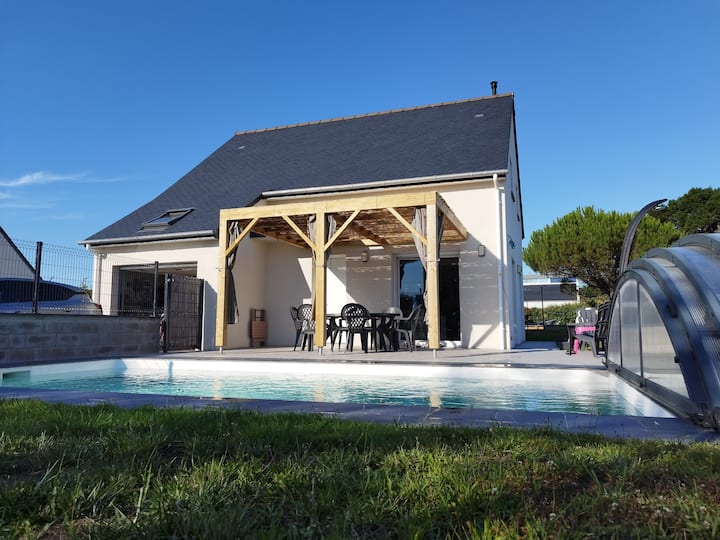 Piscine Sous Dôme, 4 Chambres, Plage 700 M - Sarzeau