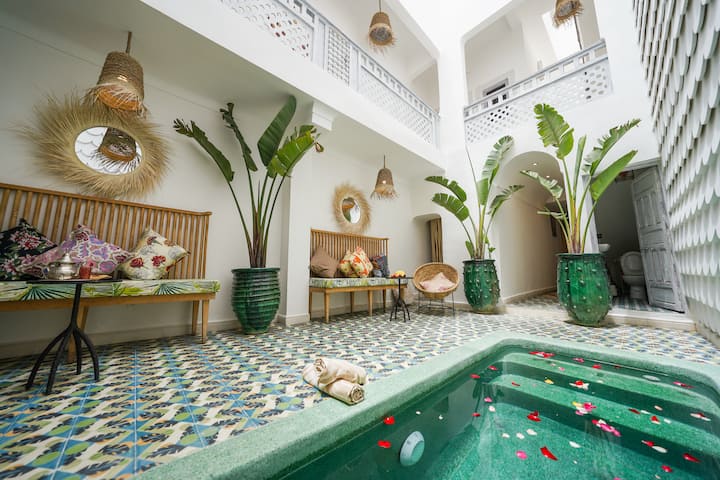 Riad Privatif 3 Ch Avec Piscine Chauffée - Marruecos