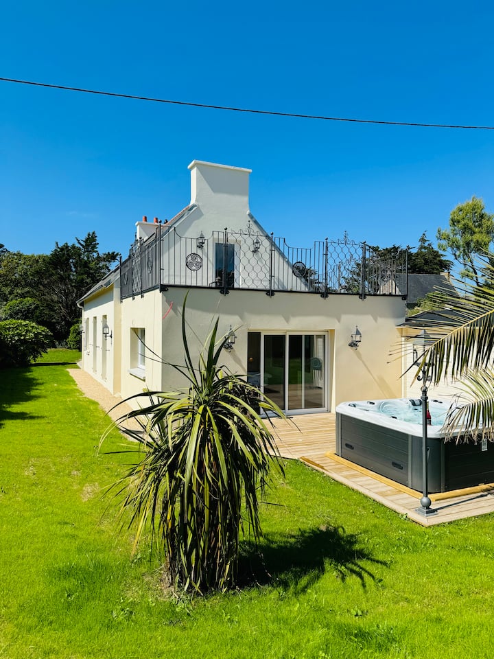 Villa Pieds Dans L´eau 5 éToiles Spa Sauna Cheminé - Plouguerneau