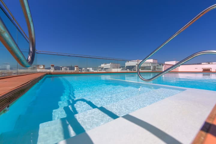 ÁTico Superior · Piscina Terraza Parking Vista Mar - Tarifa
