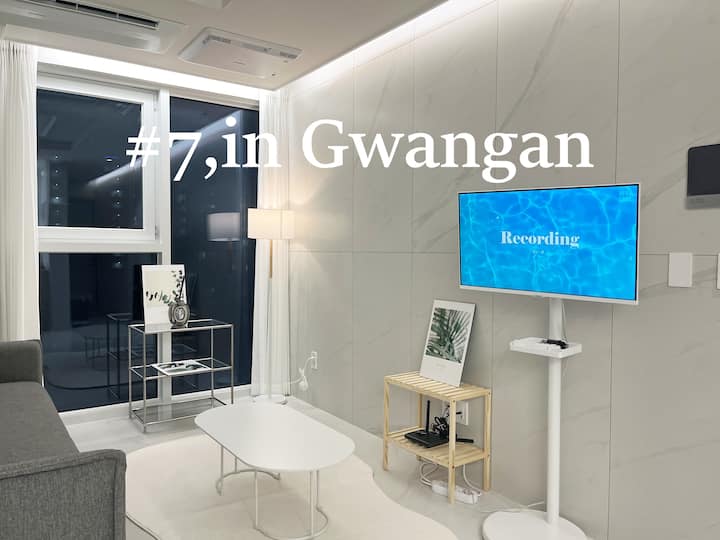 [광안리3초]#7,in Gwangan#더블베드#신축#6인 - Busan