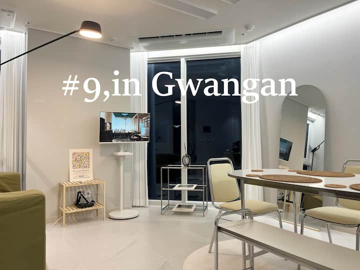 [광안리3초]#9,in Gwangan#베드3개#6인#신축 - Busan
