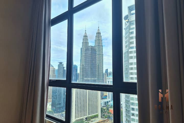 @S1be32b 市中心｜双子塔景观｜浴缸 Best 1br Bathtub & Klcc View - Kuala Lumpur
