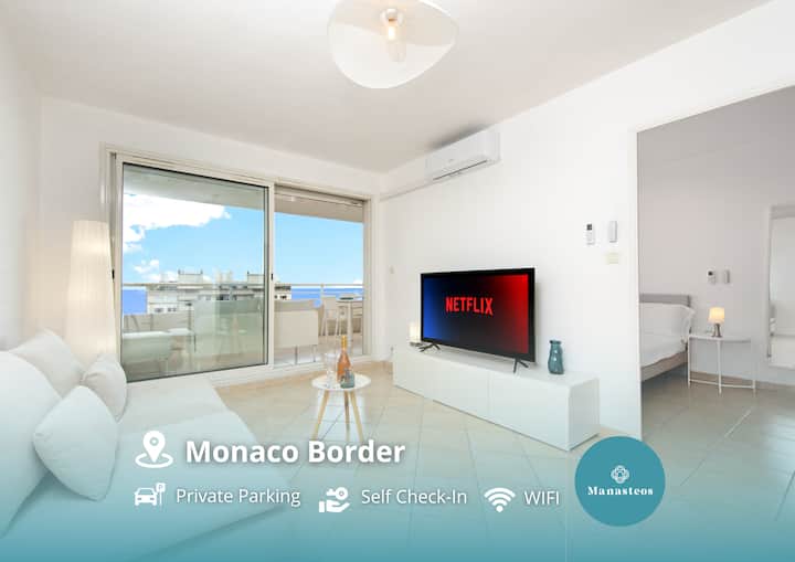 5mn Monaco - Vue Mer Panoramique - Parking - Dz - Beausoleil