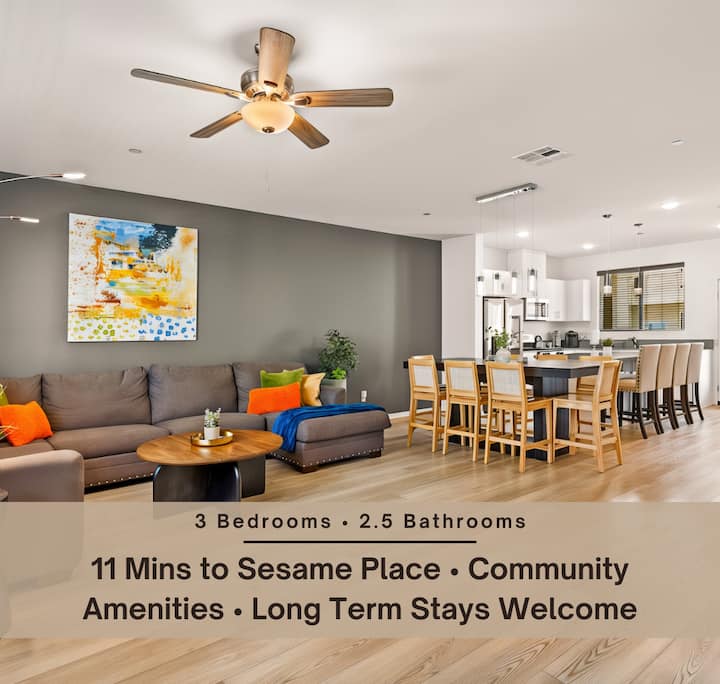 Retreat W/ Ev Charger Pool, Gym, Workspace + King - 샌디에고