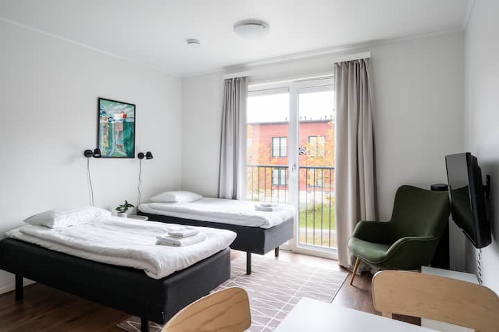 Cozy Studio Apartment With Kitchen & Parking - Vantaa