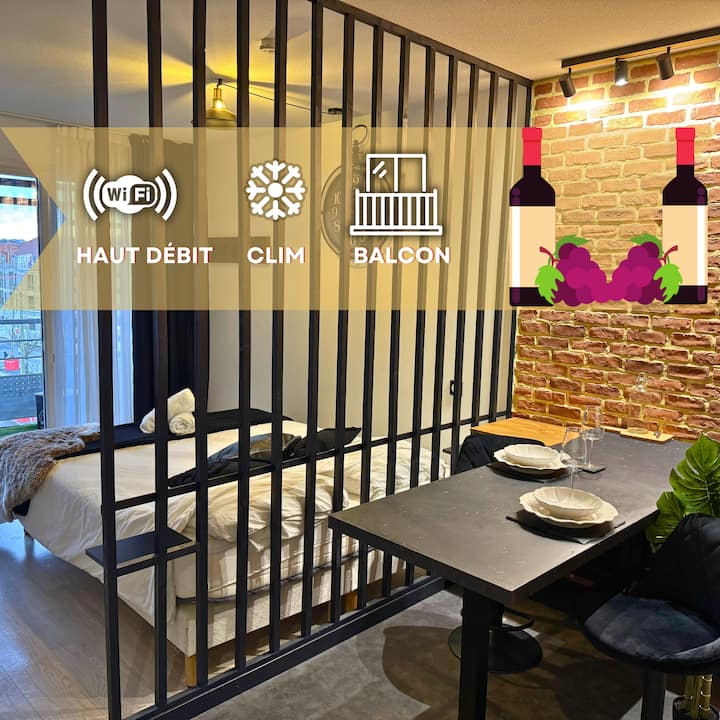 [Cosy Roc] Wifi, Balcon, Tv, Clim, ÉQuipé - Lourdes