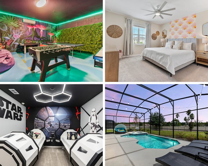 Brand New 12bedrooms/pool/game Room/sleeps 24 - Kissimmee, FL
