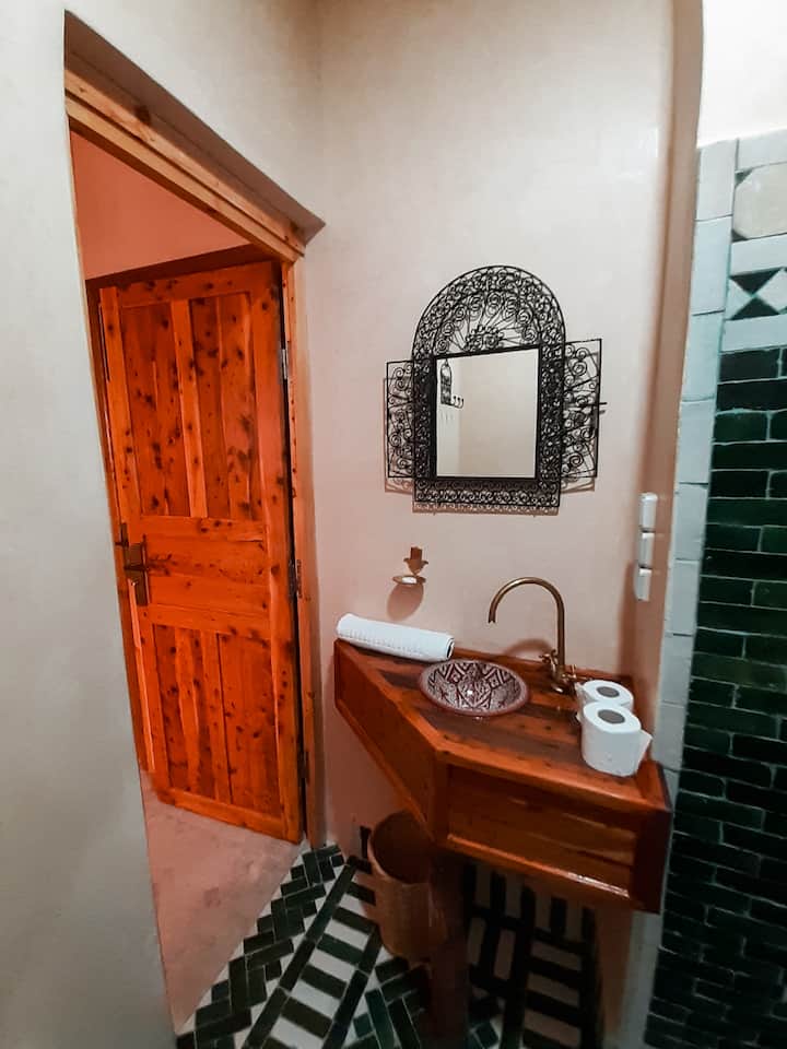 Standard Double Room 20 - Pool Sea View, Balcony - Imsouane