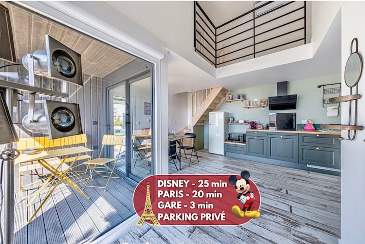 L'escapade - Parking Privé - Paris 20 Min - Disney - Île-de-France