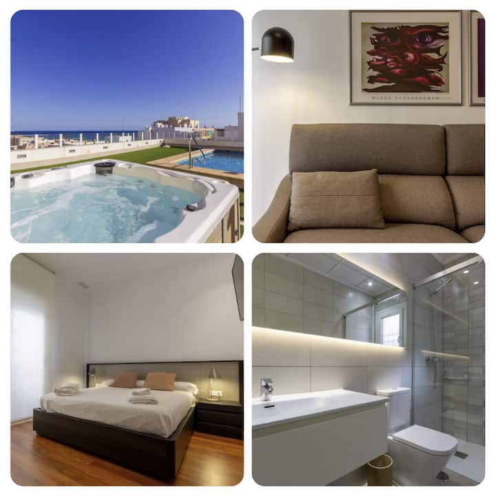 Modern Flat On The Beach With Pool And Office - Santa Pola