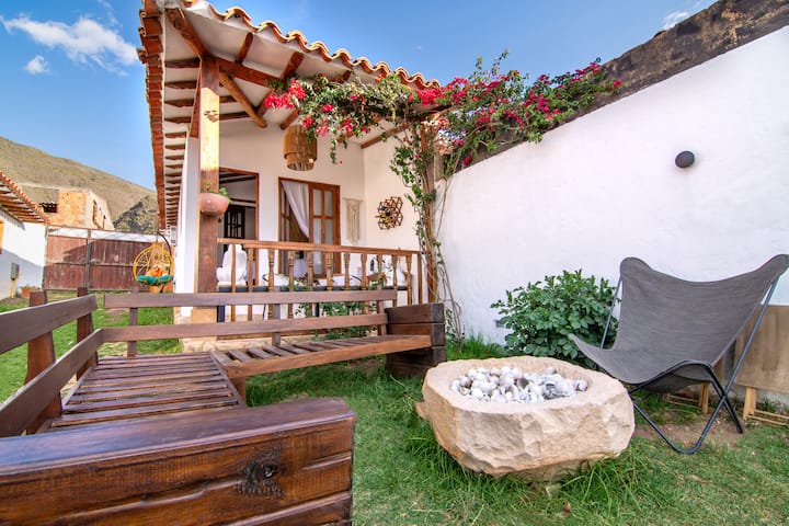 Cabaña Con Tina, Fogata Y Cine Bajo Las Estrellas - Villa de Leyva