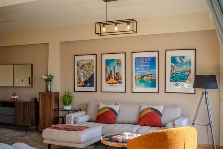 Beach Seconds Away | Quality Sleep | Full Kitchen - Limassol