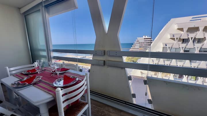 Le Clair Horizon-vue Mer-clim-wifi-garage - La Grande-Motte