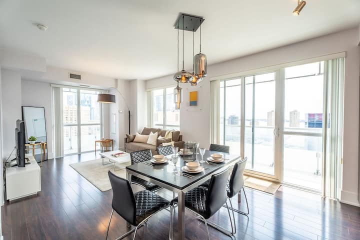 Luxury Condo W/pool, Cn Tower View, Gym, Workspace - Toronto
