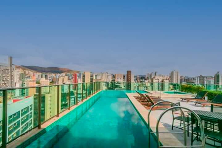 Apê C/ Piscina A 350 M Shopping Pátio Savassi | Bh - Belo Horizonte