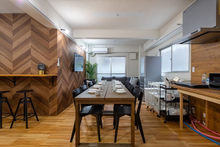 3br/95㎡/26pax/5min Kagurazaka Sta./15min Shinjuku - Tokyo