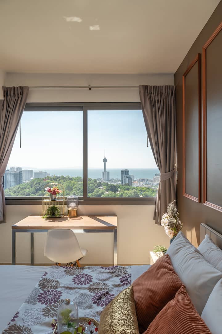 3bed Elegant 37f Seaview W/pool - Jomtien