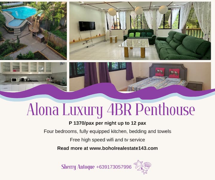 Luxury 4br Apartment With Pool Behind Alona Beach - Panglao