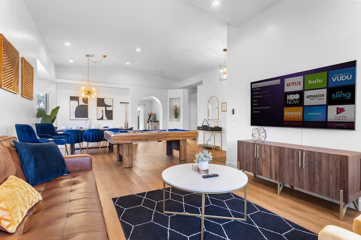 Vegas Group Trip 5br W/pool, Billiard, Arcades! - Turquoise Lake, North Las Vegas