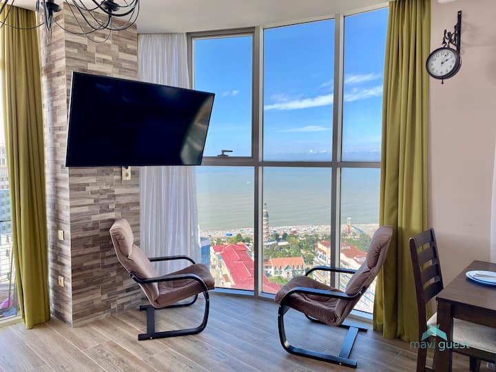 Панорамный 2+1 с ванной | Вид на море - Batumi