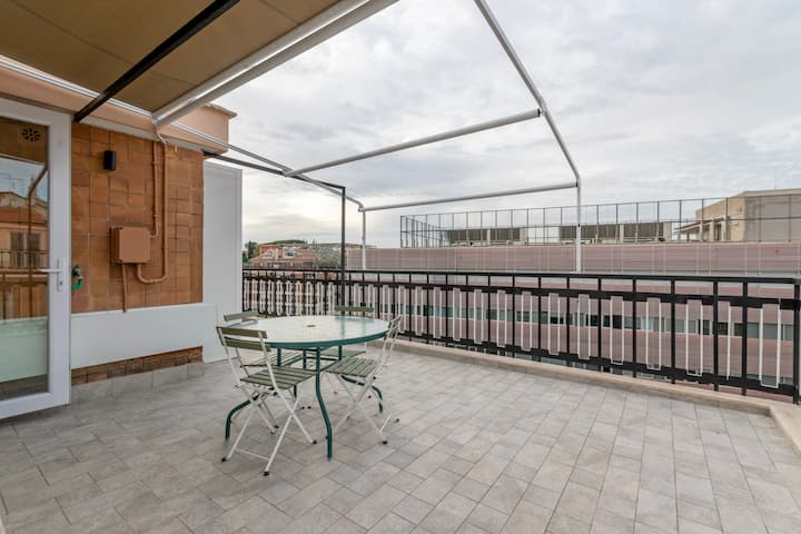 [San Paolo] - 10 Min Dalla Metro + 30 Mq Terrace - Roma