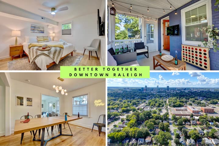 Walkdowntown|pingpong|6br|slps15+|statefair 15 Min - Raleigh, NC
