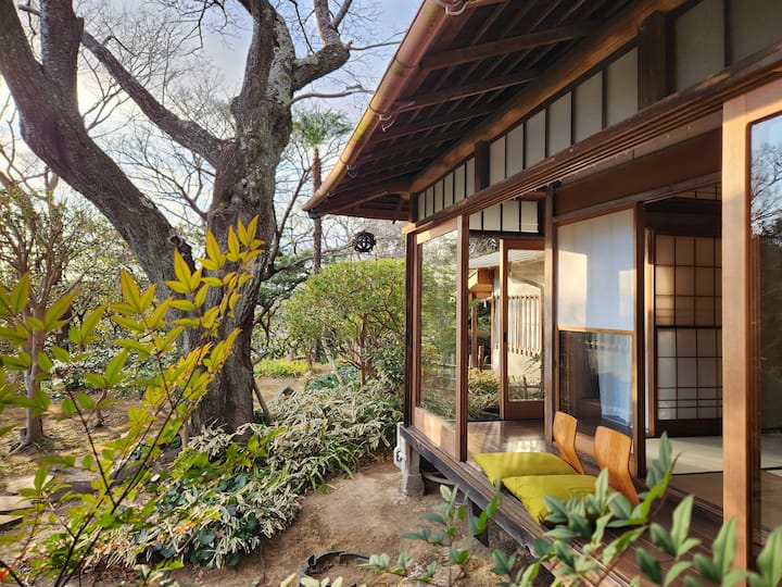 【平日割引中】日本家屋/庭園/竹/閑静/報国寺へ徒歩5分/一棟貸し/最大8名/浄明寺へ徒歩5分 - Kamakura