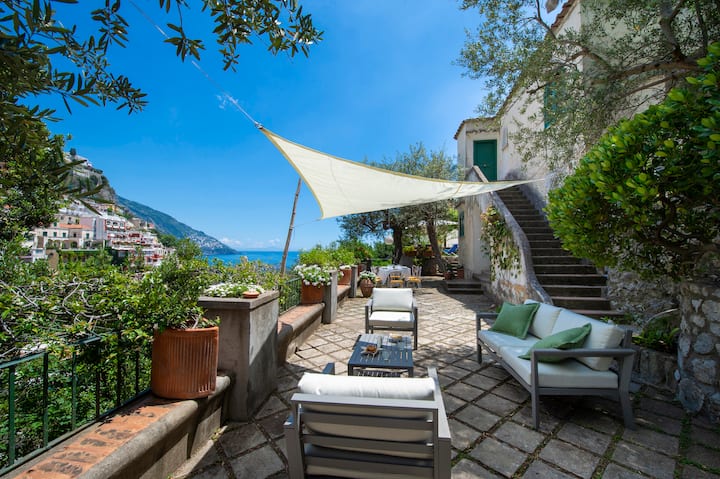 Villa Con Giardino E Vista In Centro A Positano - Positano