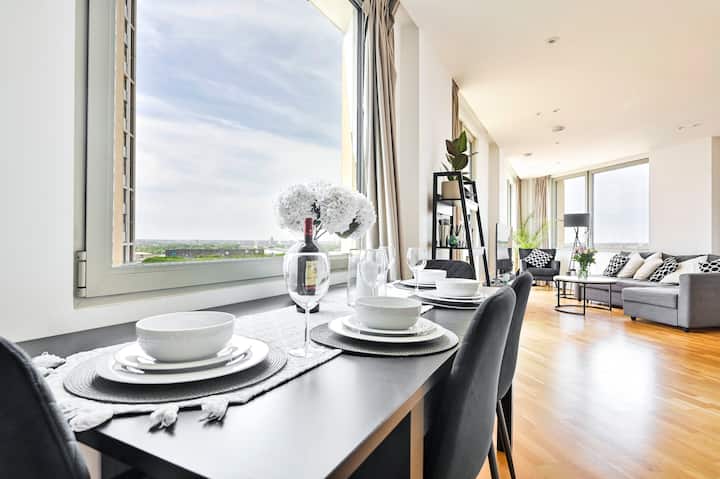 London 2br Penthouse Feel W/balcony & Views - St Katharine Docks - London