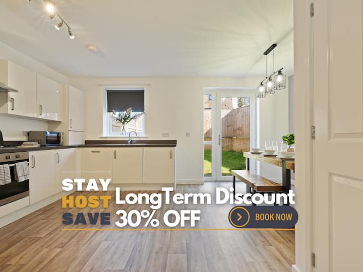 Long Term 30% Off | 3 Bed House | Free Parking - Sheffield