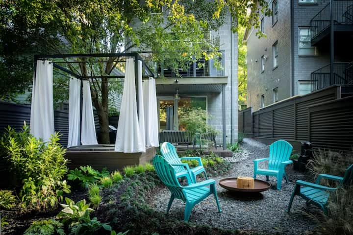 Relaxing Zen Garden City Pad W/hot Tub Nr Beltline - Atlanta, GA